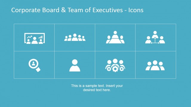 Corporate Board and Team of Executives Icons for PowerPoint - SlideModel