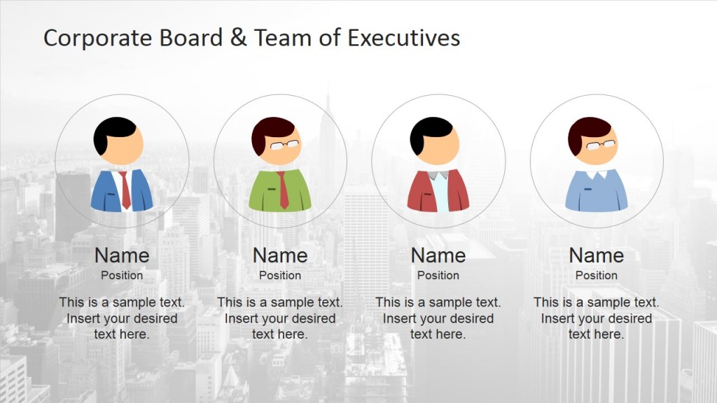 Executives Team Descriptor Slide Design - SlideModel