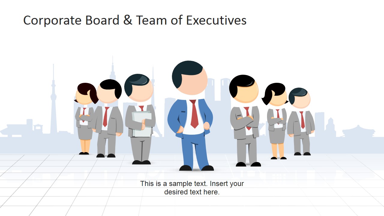 Corporate Board and Team of Executives - SlideModel