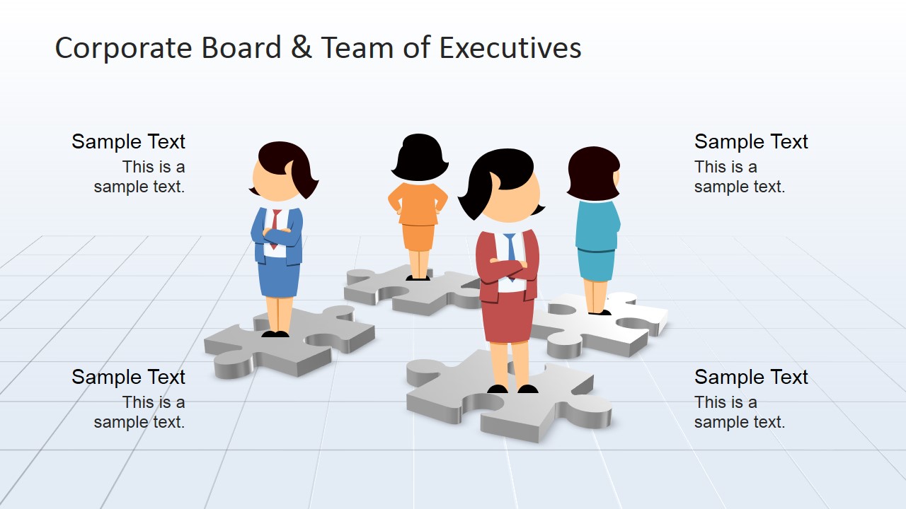 Corporate Board and Team of Executives - SlideModel