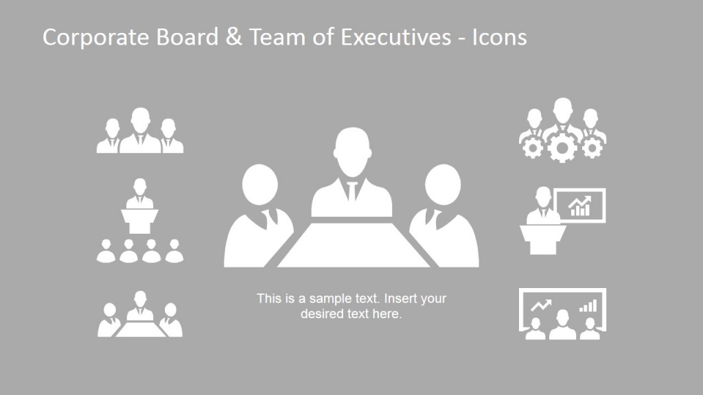 Executive Team in Generic Roles PowerPoint Icons - SlideModel