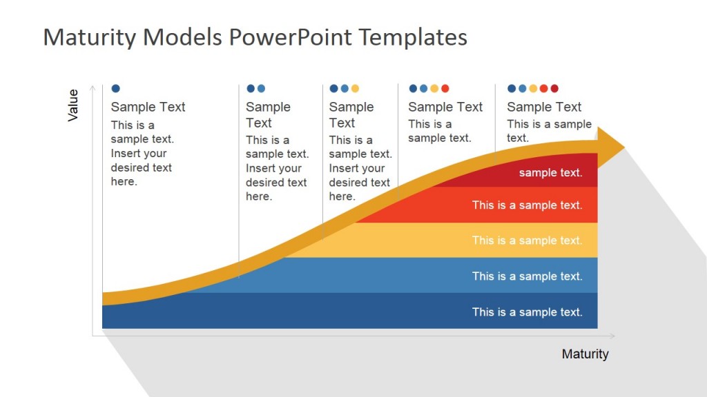 Curving Graph for Business Maturity PowerPoint Model - SlideModel