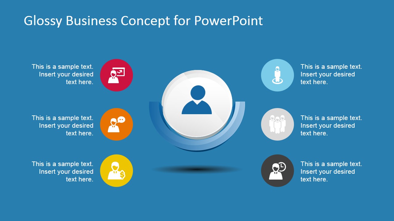Glossy Business Concept Template for PowerPoint - SlideModel