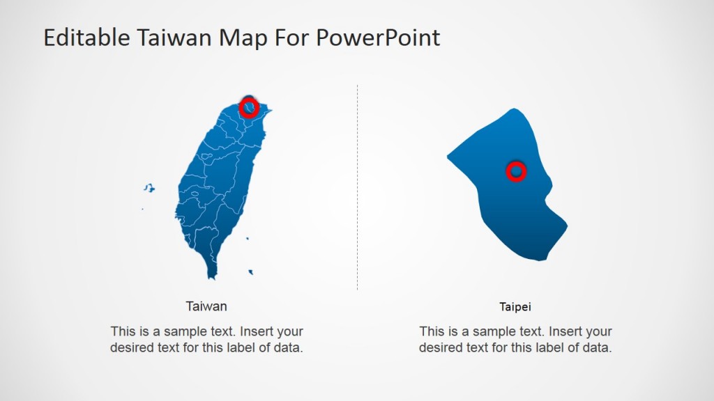 Extracted Taipei from Taiwan Map - SlideModel