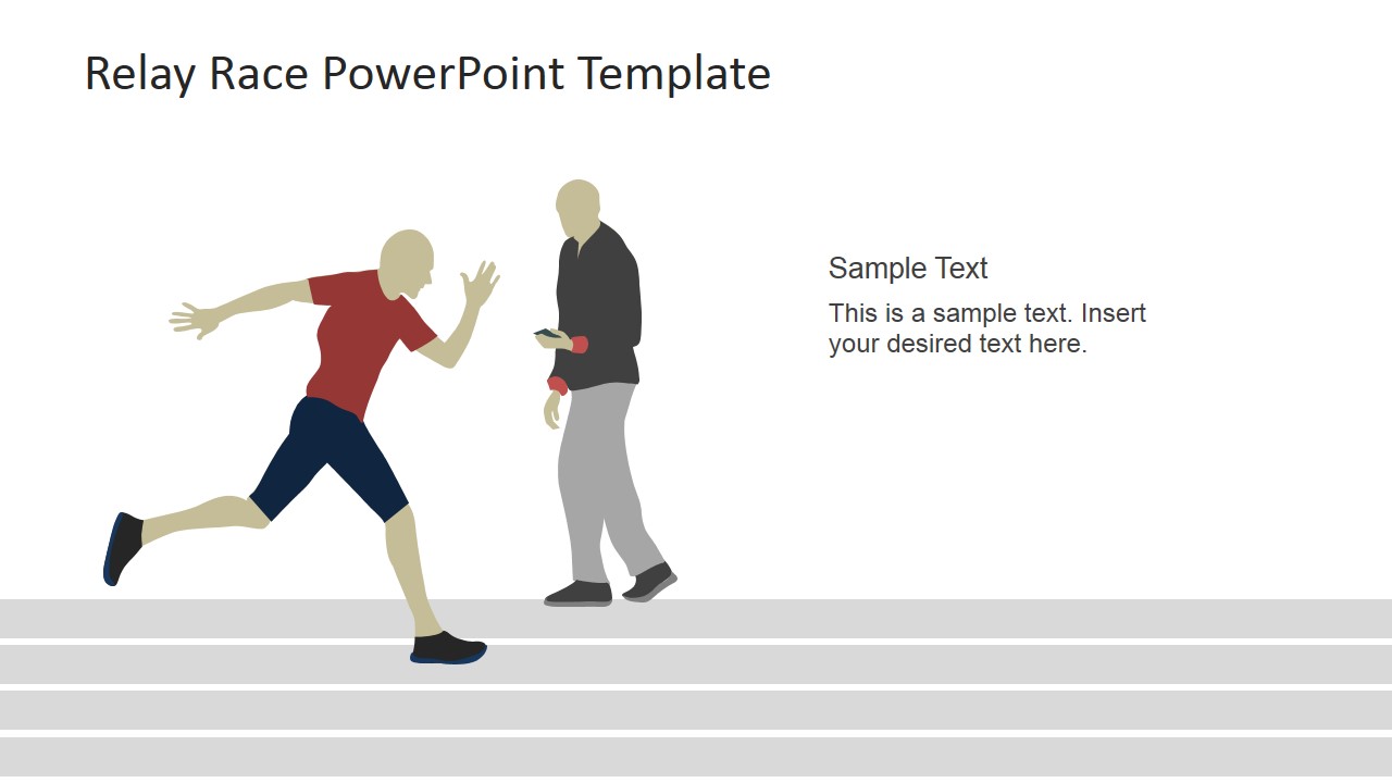 Relay Race PowerPoint Template - SlideModel