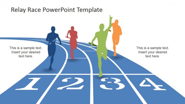Reaching the Finish Line PowerPoint Design - SlideModel