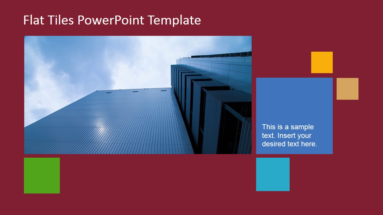 Flat Tiles PowerPoint Template - SlideModel
