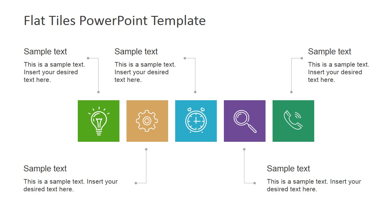 Flat Tiles PowerPoint Template - SlideModel