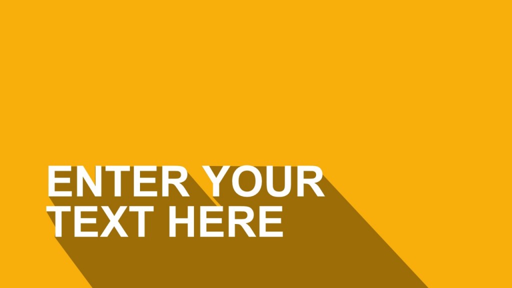 Long Shadow Placeholder in Yellow Background - SlideModel