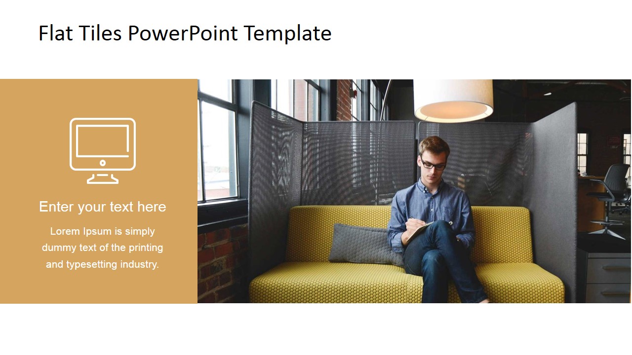 Flat Tiles PowerPoint Template - SlideModel