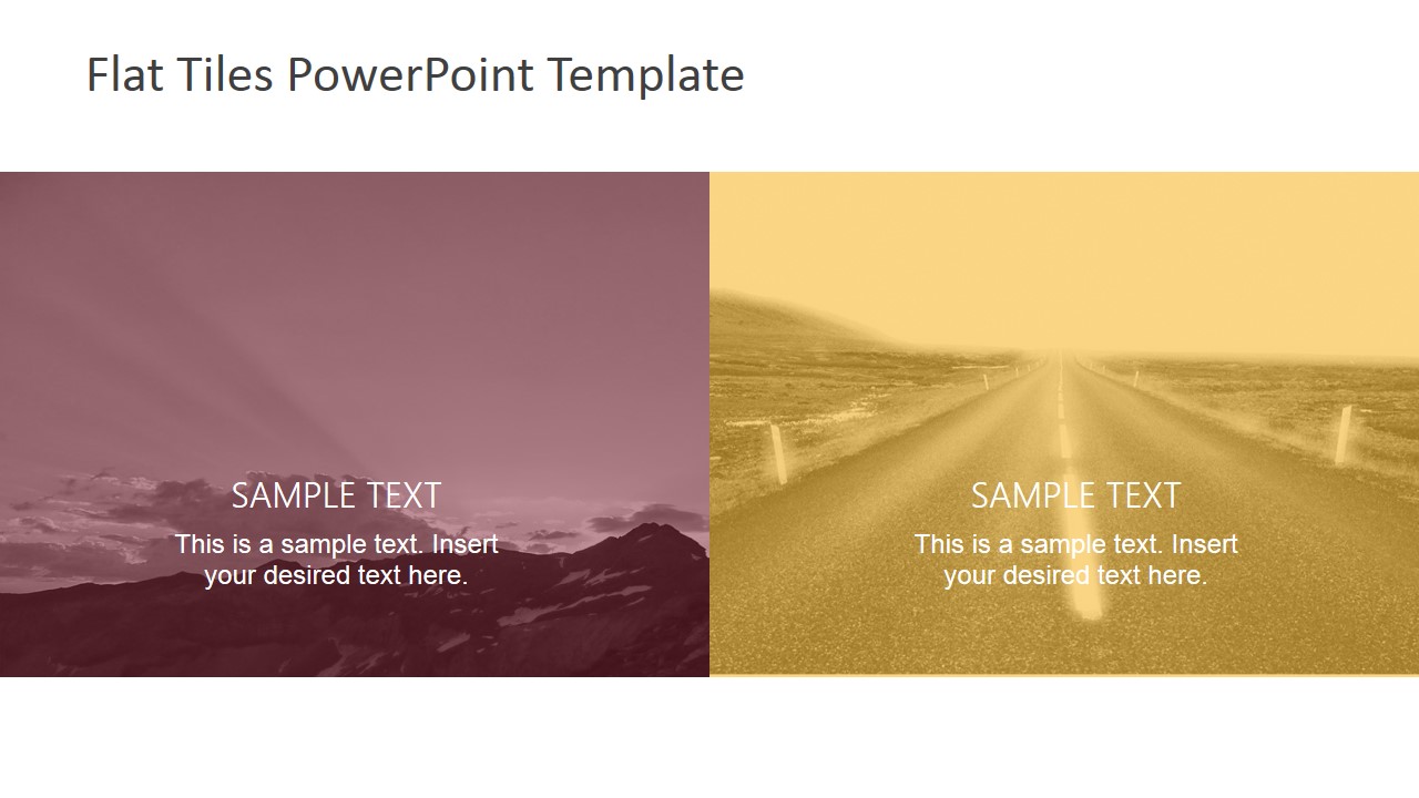 Flat Tiles PowerPoint Template - SlideModel