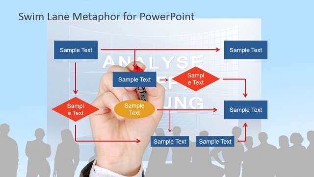 Work Process Flow Chart Metaphor for PowerPoint - SlideModel