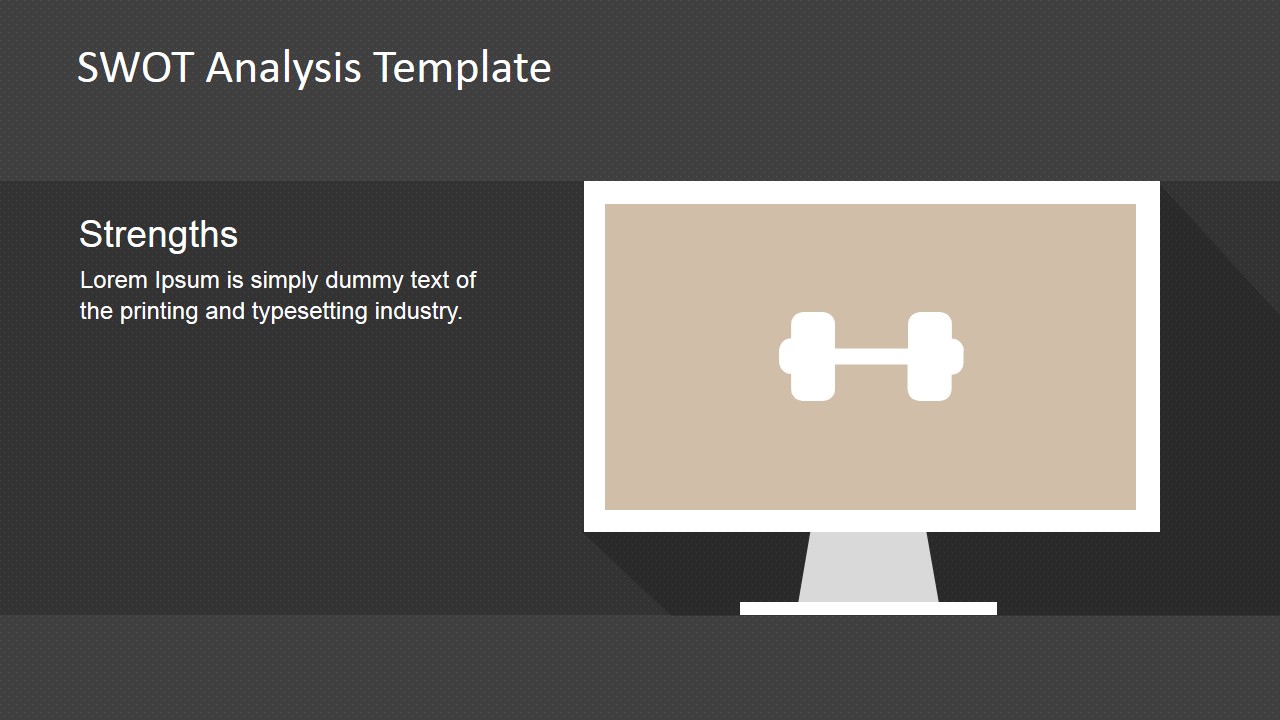 Minimalist SWOT Analysis Template for PowerPoint - SlideModel