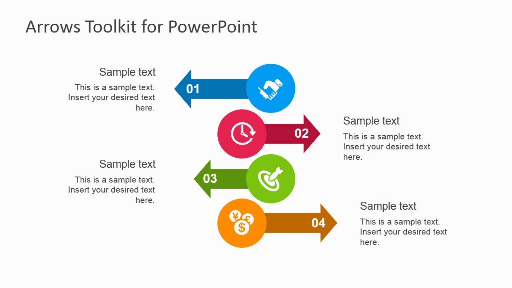 Opposing Ideas Arrows Slide Design - SlideModel