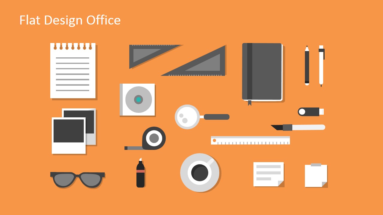 Flat Design Office PowerPoint Templates - SlideModel