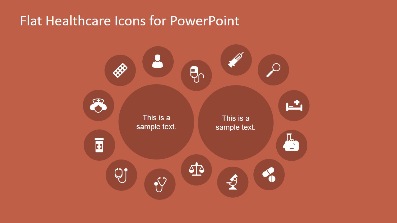 Flat Healthcare Icons for PowerPoint - SlideModel