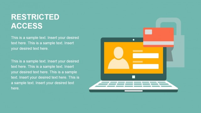 Flat Restricted Security Access Graphic for PowerPoint - SlideModel