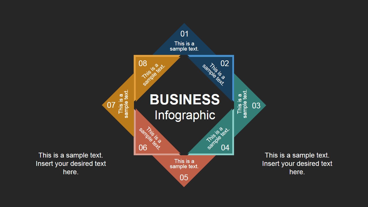 Square Business Infographic Design for PowerPoint & Slides