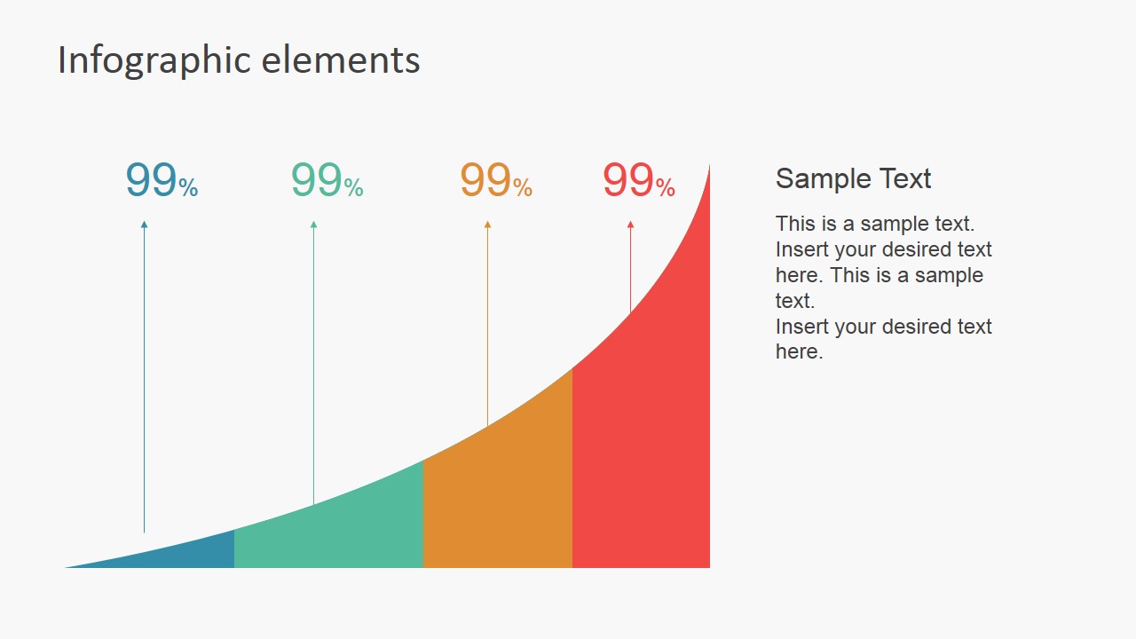 Data Infographic Flat Elements for PowerPoint - SlideModel