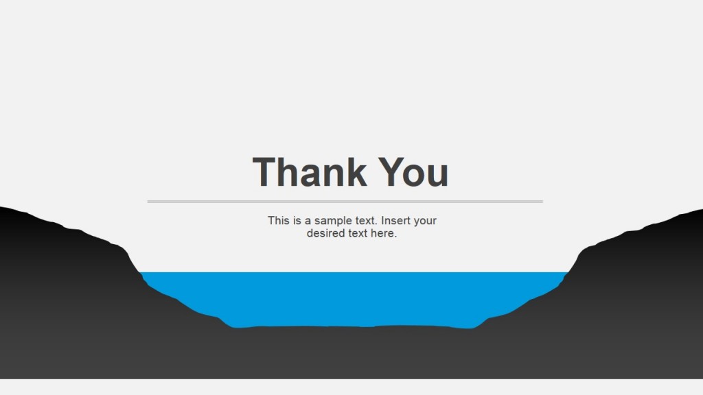Bridge Diagram Slide with Thank You Message - SlideModel