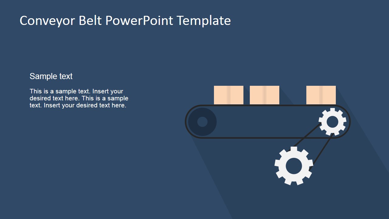 Flat Conveyor Belt PowerPoint Template - SlideModel