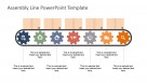 Gears and Icons Shapes for PowerPoint in Assembly Line - SlideModel