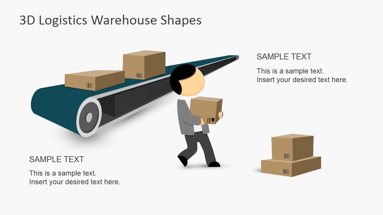 3D Logistics Warehouse PowerPoint Shapes - SlideModel