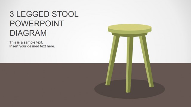 Three Legs Stool Shapes for PowerPoint - SlideModel