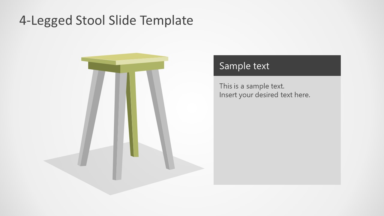 4-Legged Stool PowerPoint Diagram