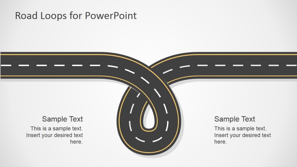 Road Loop Illustration for PowerPoint - SlideModel