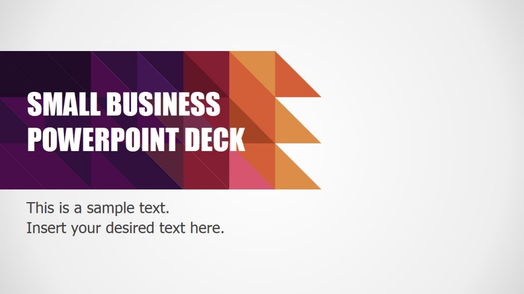 Professional Small Business PowerPoint Template Cover - SlideModel