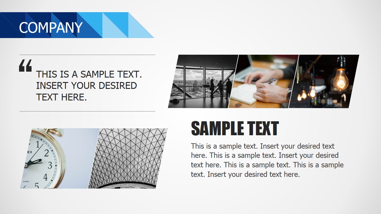 Blue Business PowerPoint Template - SlideModel