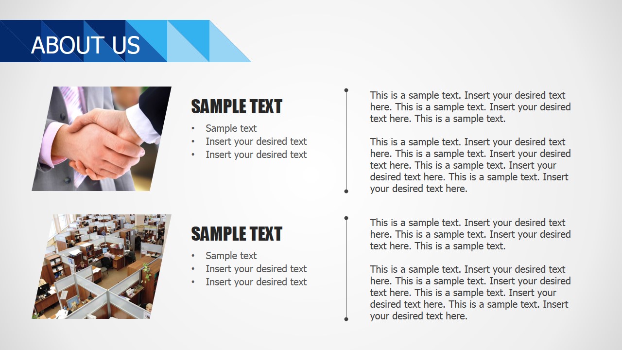Blue Business PowerPoint Template - SlideModel