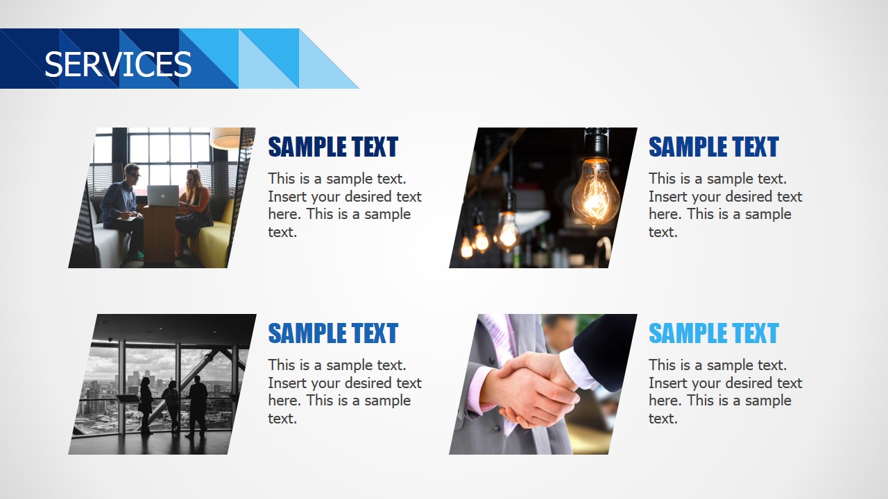 Blue Business PowerPoint Template - SlideModel