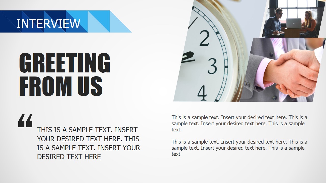 Blue Business PowerPoint Template - SlideModel