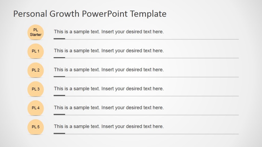 Personal Growth Plan Milestones for PowerPoint - SlideModel