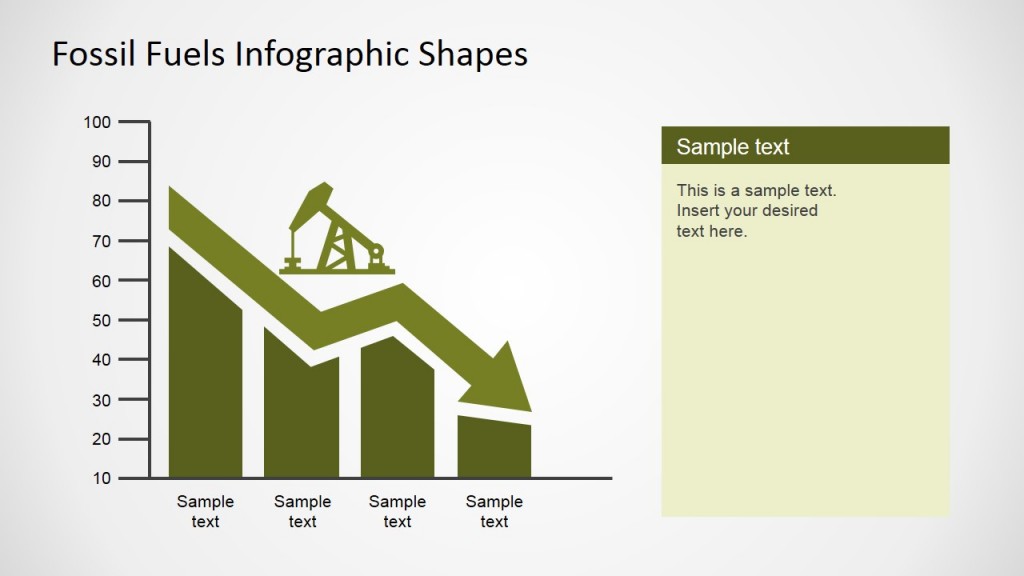 Editable PowerPoint Column Chart Featuring Crude Oil Prices - SlideModel