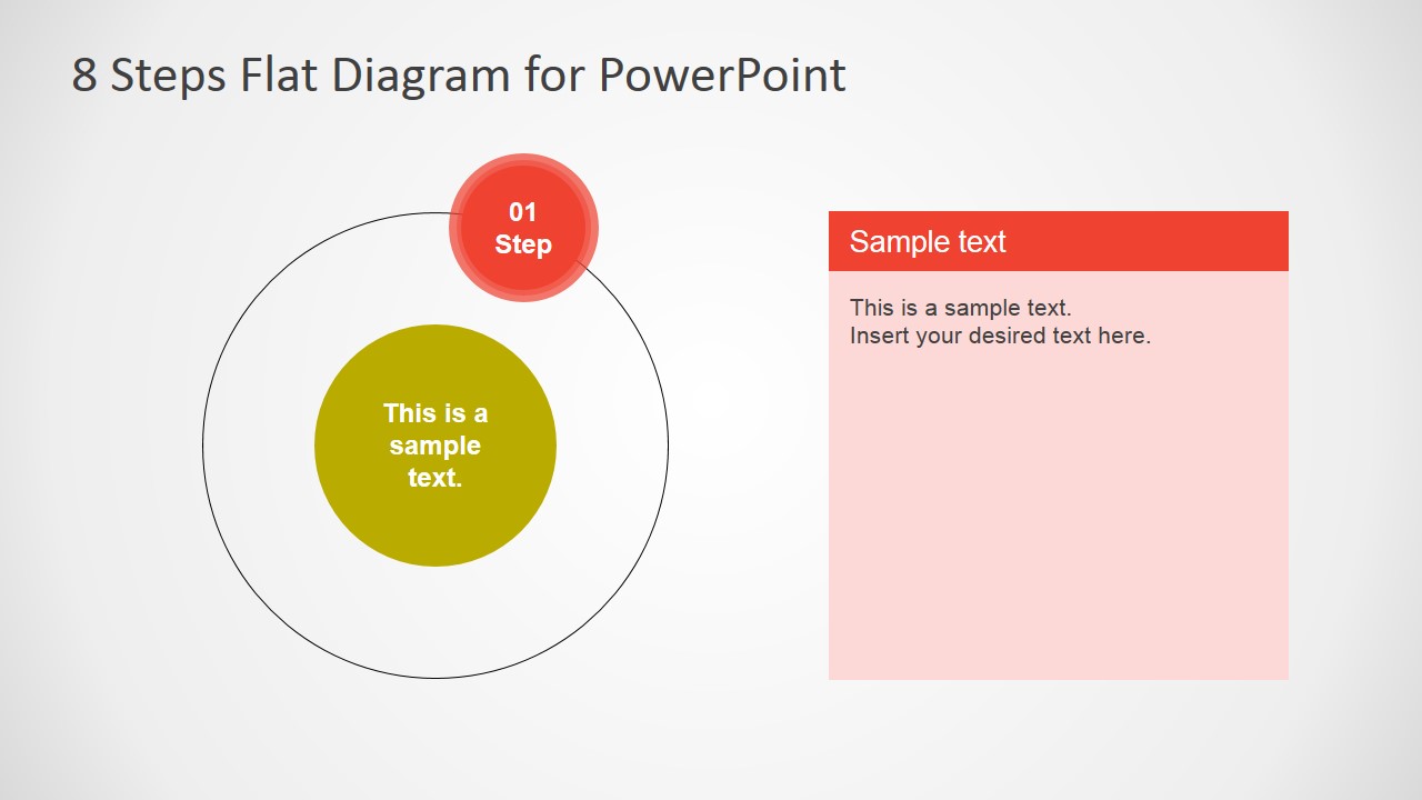 8steps Powerpoint Diagram Slidemodel Free Three Steps Angle Arrows