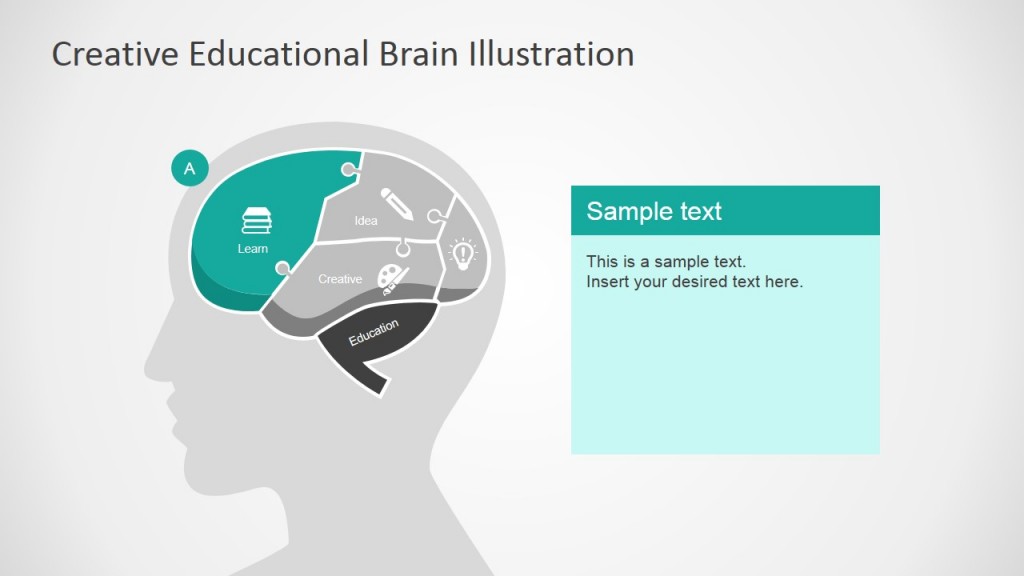 Learn Section Illustration Slide in Human Brain - SlideModel