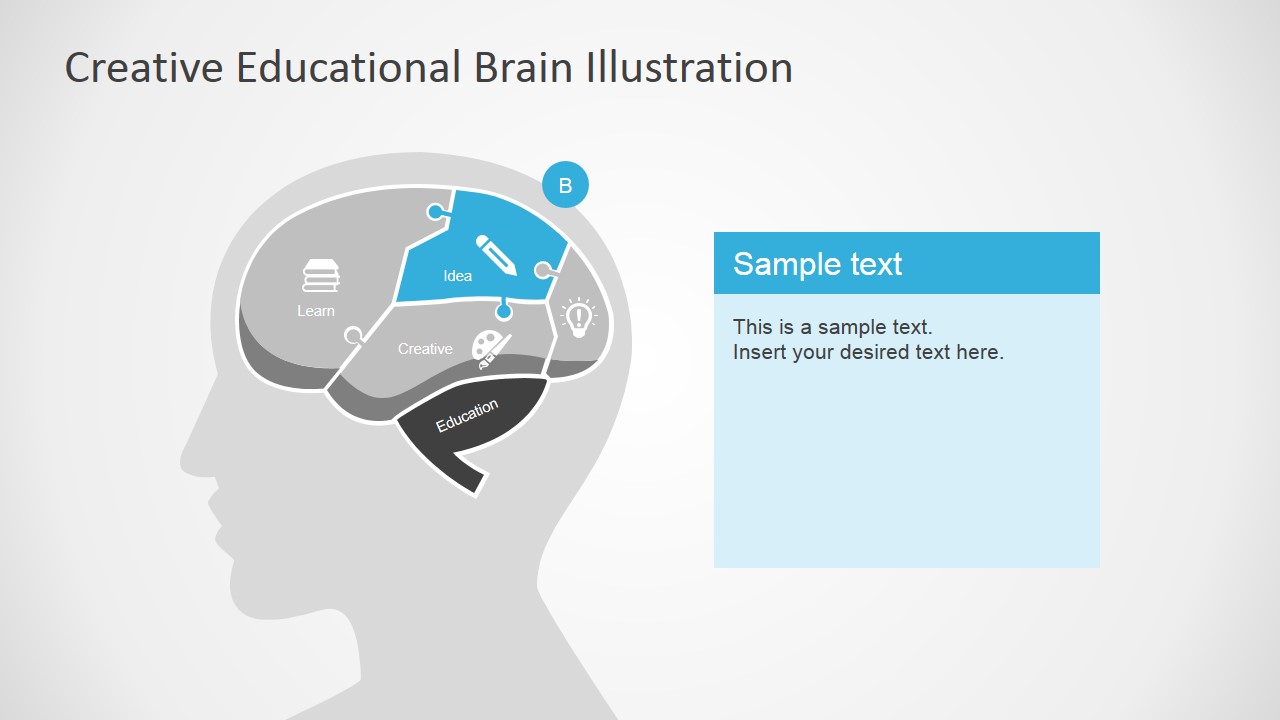 Creative Educational Brain PowerPoint Template - SlideModel