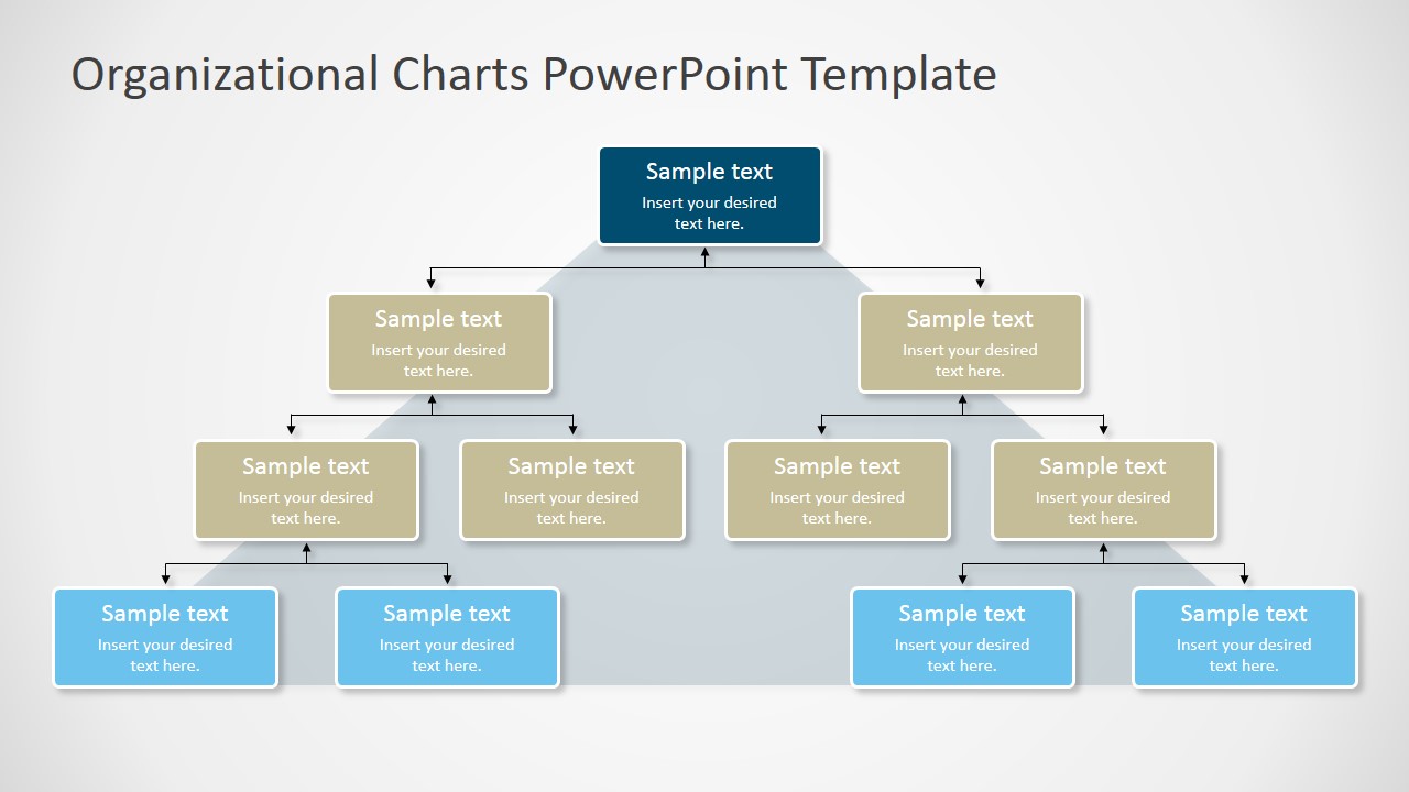 Ppt Organizational Chart With Pyramid Background Ppt Powerpoint iz Pix