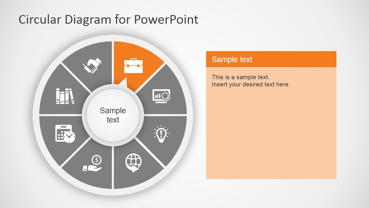8-Step Circular Diagram PowerPoint Template