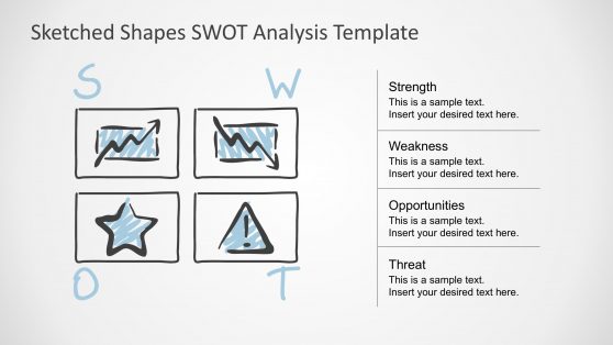 SWOT Analysis PPT Template Sketch - SlideModel