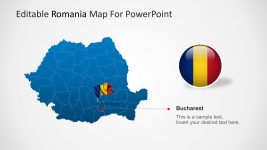 Editable PPT Template of Romania - SlideModel