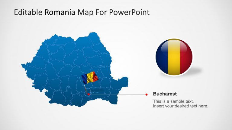 Editable PPT Template of Romania - SlideModel