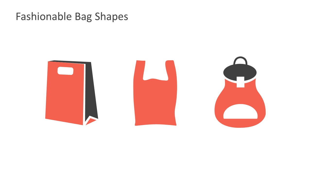 Fashionable Bag Shapes for PowerPoint