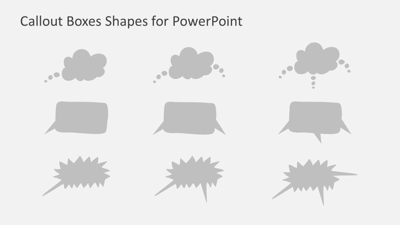 Callout Boxes PowerPoint Shapes SlideModel