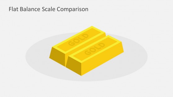 Gold Bar PowerPoint Illustration - SlideModel