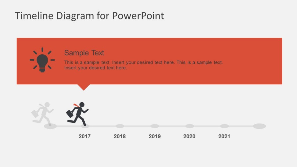 Man Running PowerPoint Icon Timeline Templates - SlideModel