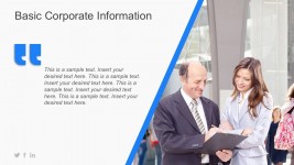 Basic Corporate Information PowerPoint Template - SlideModel